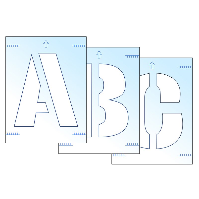 Scan - Letter & Number Stencil Kit | BM Steel