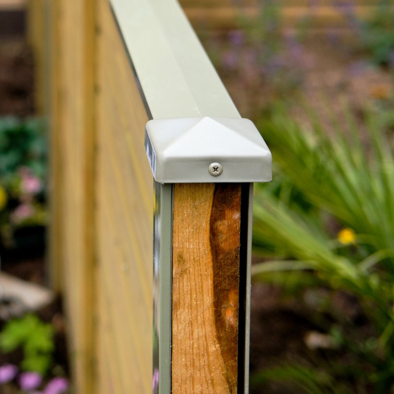 DuraPost® Cover Strip For Classic Post 2100m - Olive Grey | BM Steel